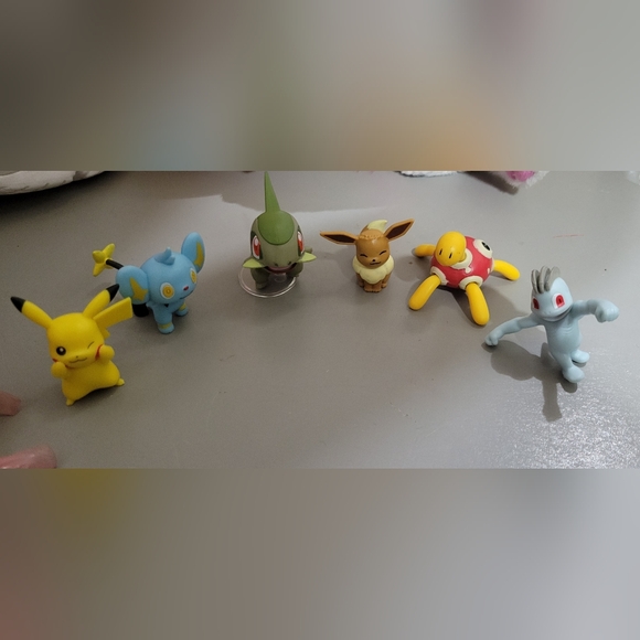 Pokemon | Toys | Pokemon Action Figure Set Yellow Blue Green | Poshmark
